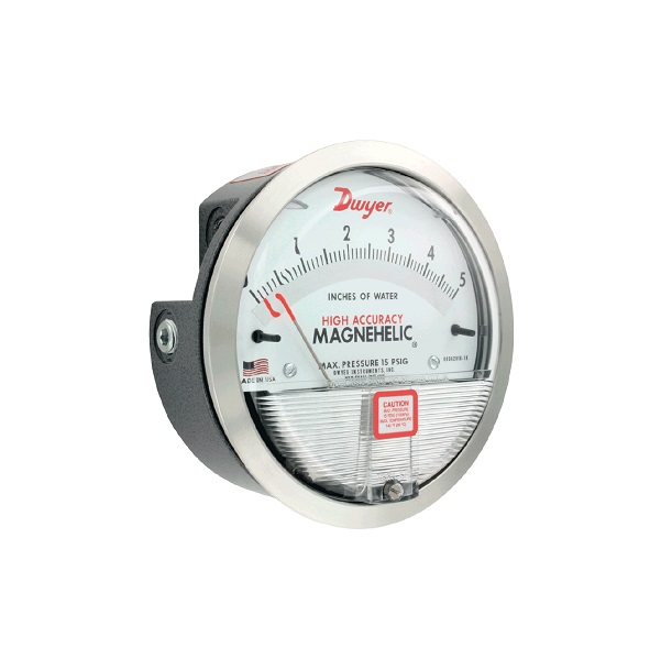 Medidor de Presión Diferencial Magnehelic® Serie 2000 de Dwyer ...